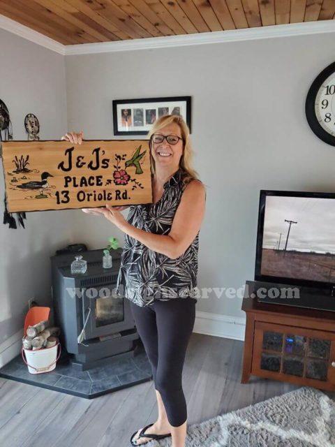 Woodpecker Signs - custom carved wood signs - Woodpecker Signs